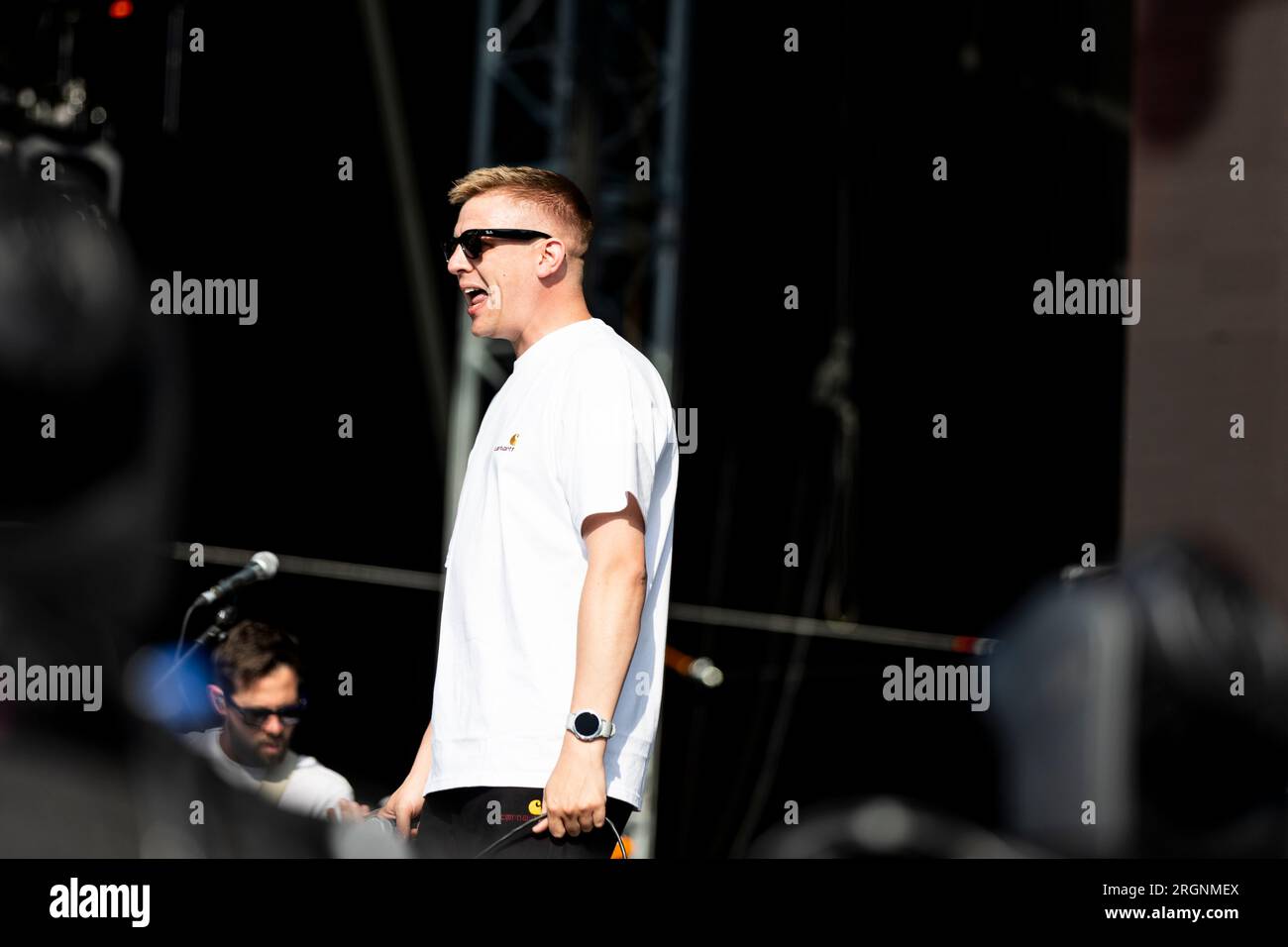 FLORENCE, ITALY - JUNE 18: Jonny Yerrell of The Reytons performs at ...