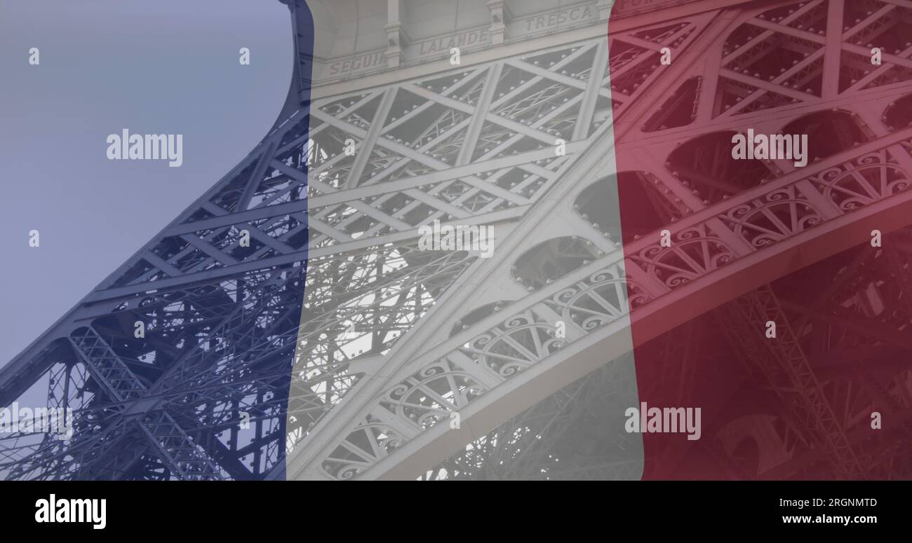 Eiffel tower flag hi-res stock photography and images - Alamy