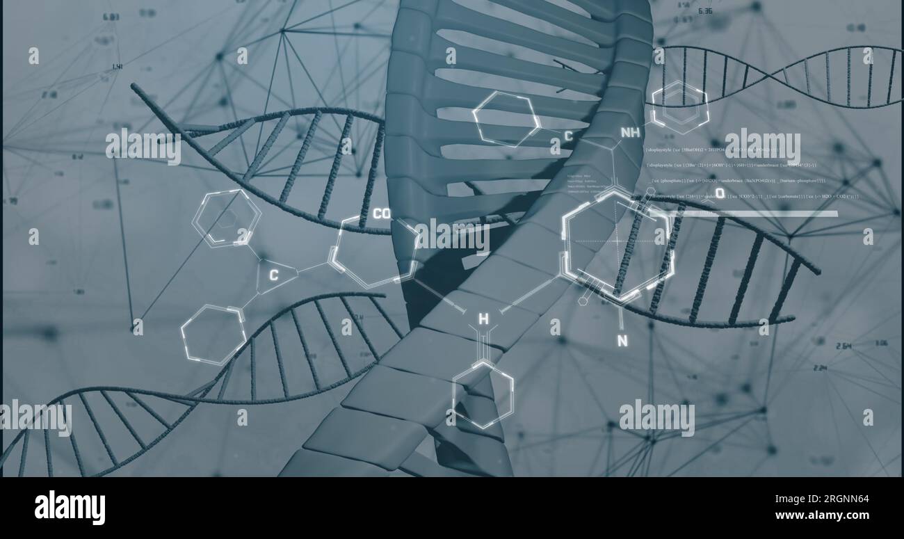 Dna structure spinning chemical structures hi-res stock photography and ...