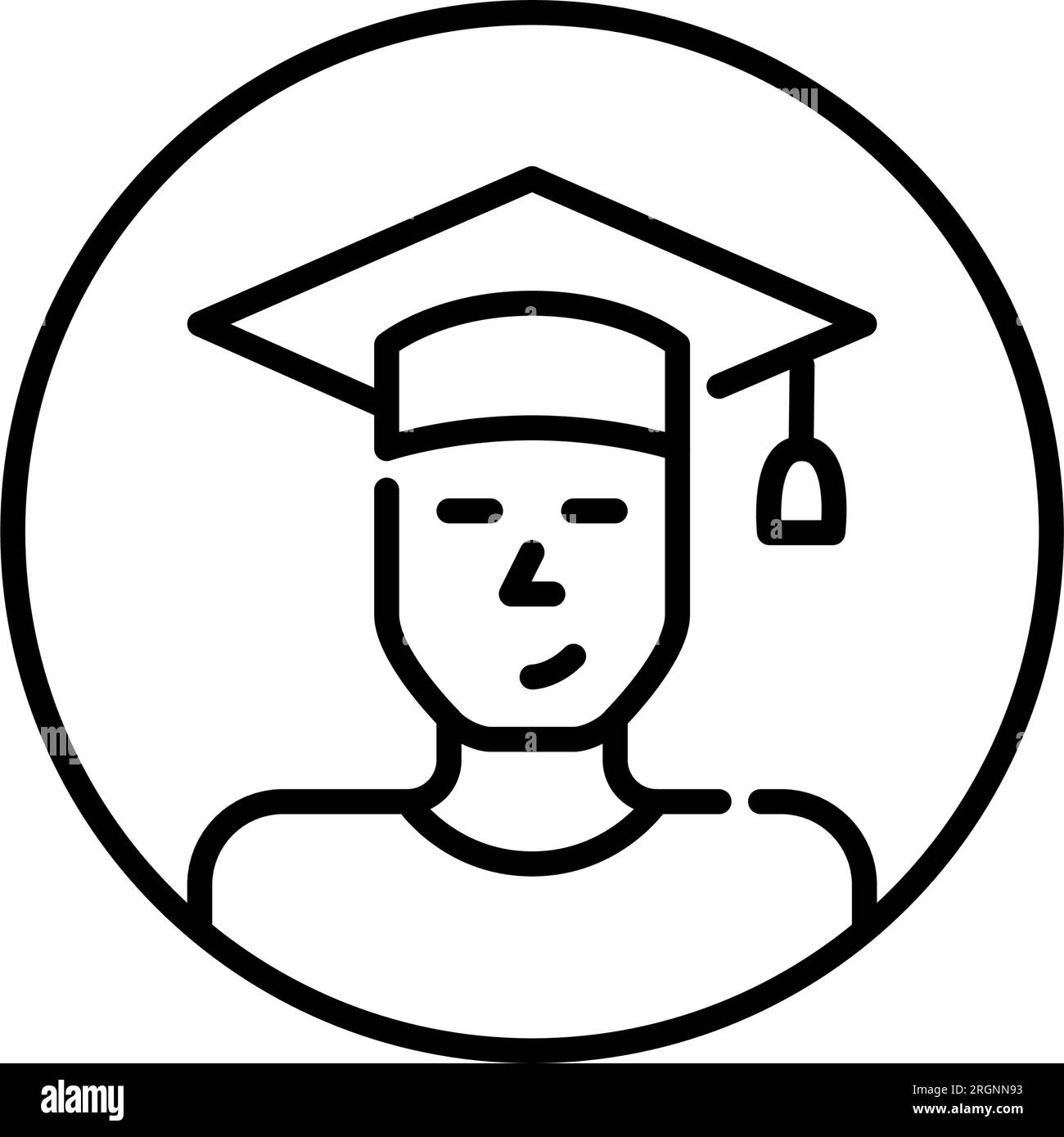 Graduate student avatar. Handsome young man wearing a mortar. Pixel ...