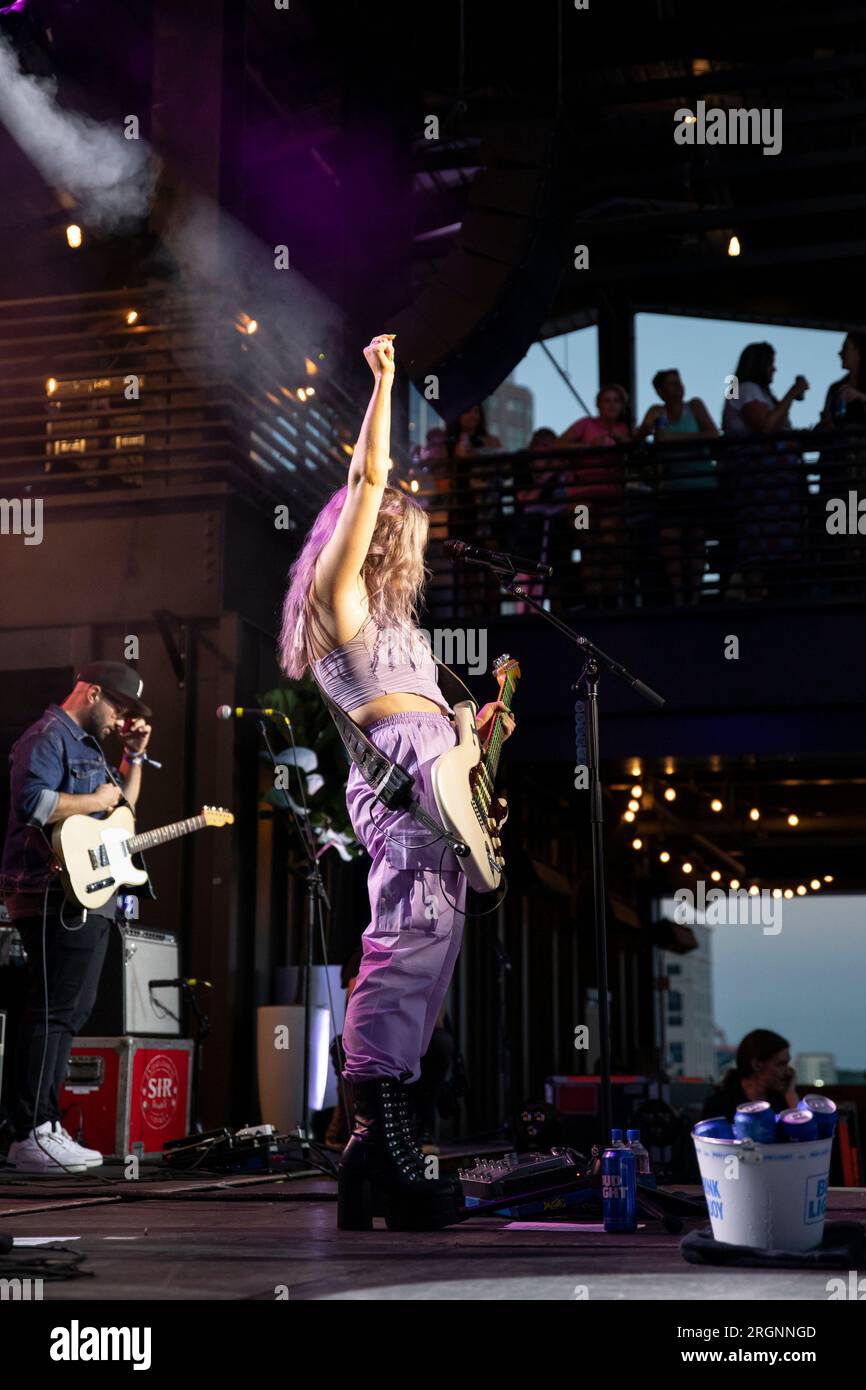 Nashville, Tennessee, USA. 10th August, 2023. Lindsay Ell opens for ...