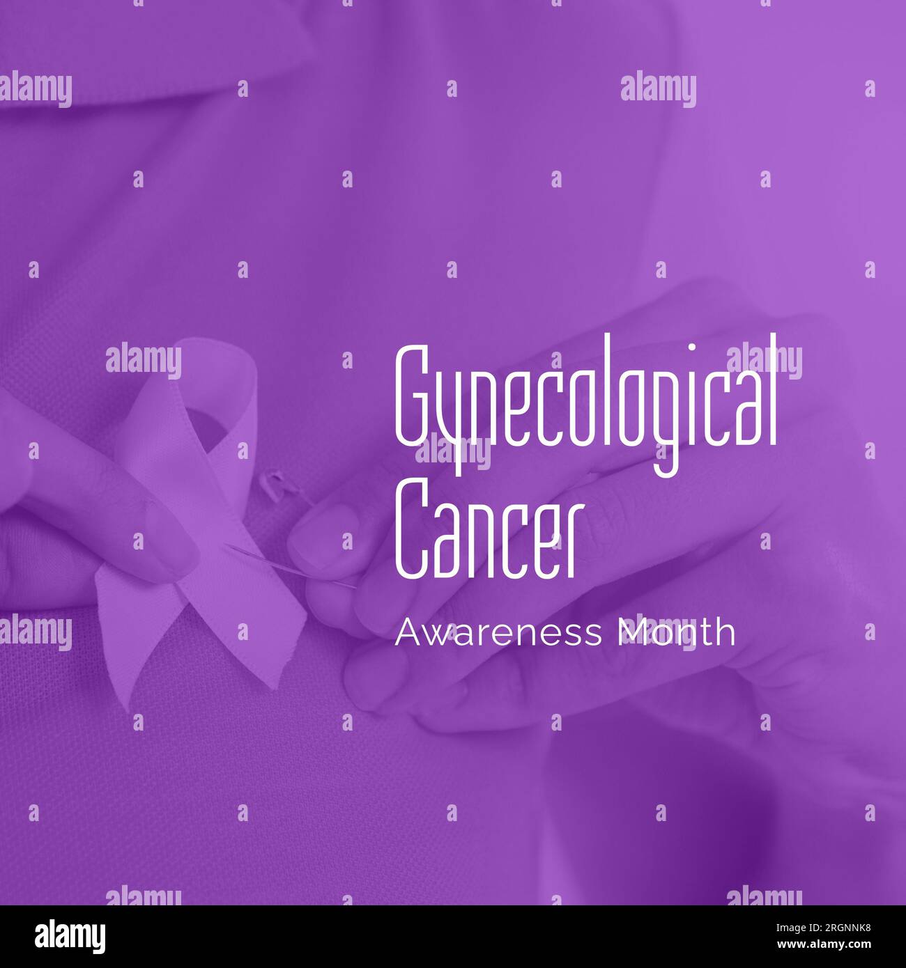 Composite of gynecological cancer awareness month over caucasian woman ...