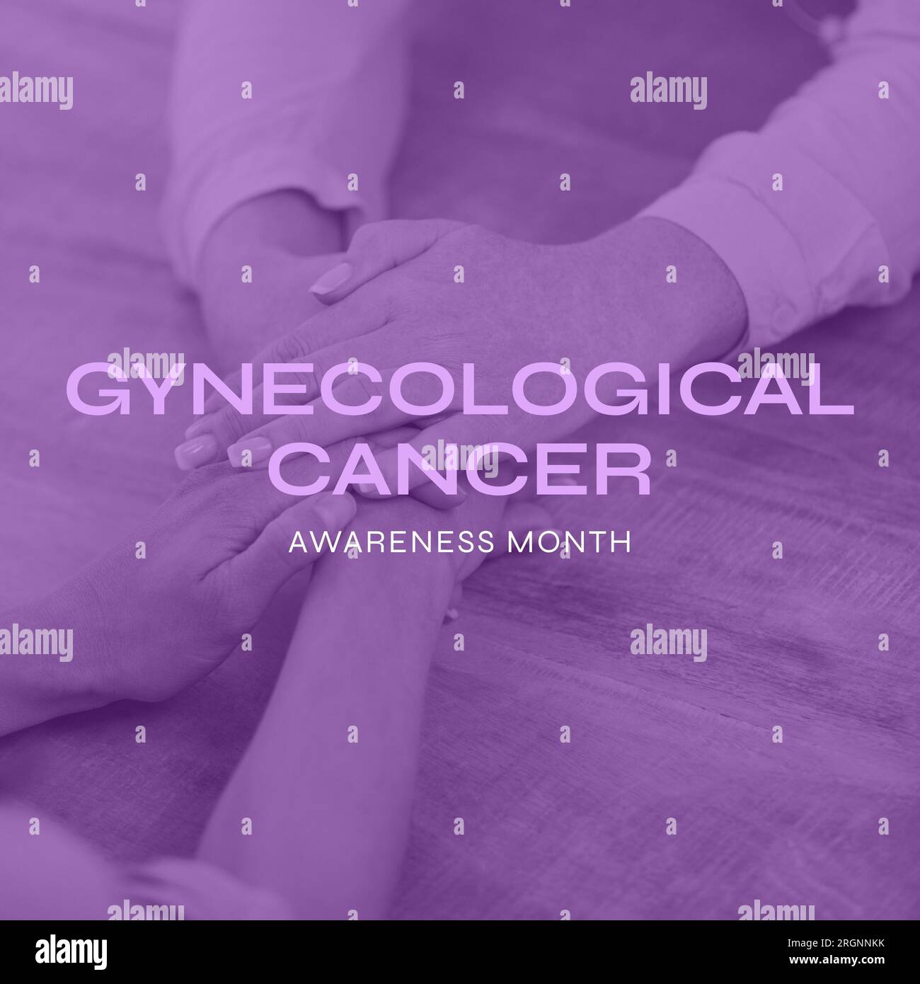 Composite of gynecological cancer awareness month over caucasian woman ...