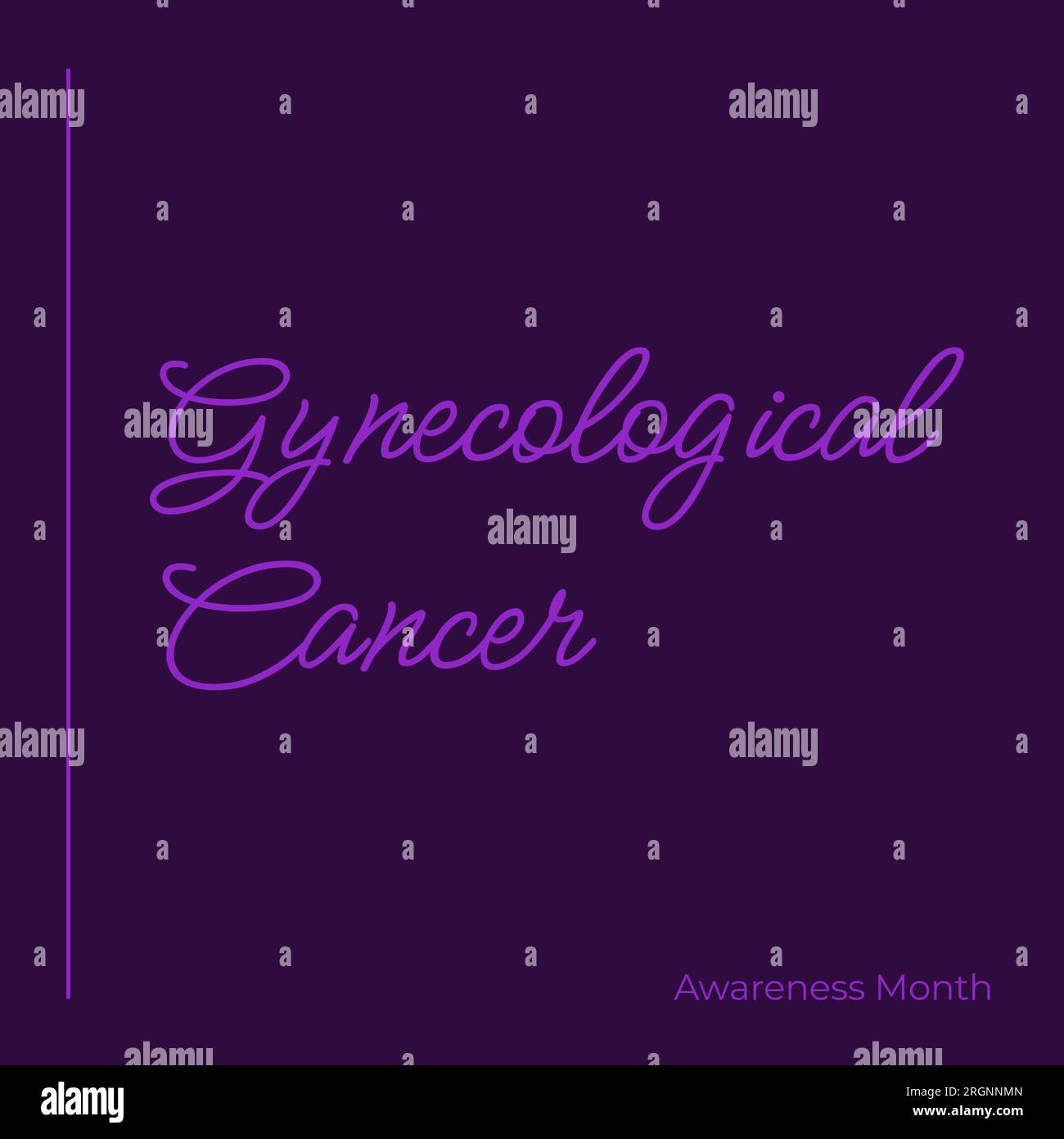 Composite of gynecological cancer awareness month over purple ...