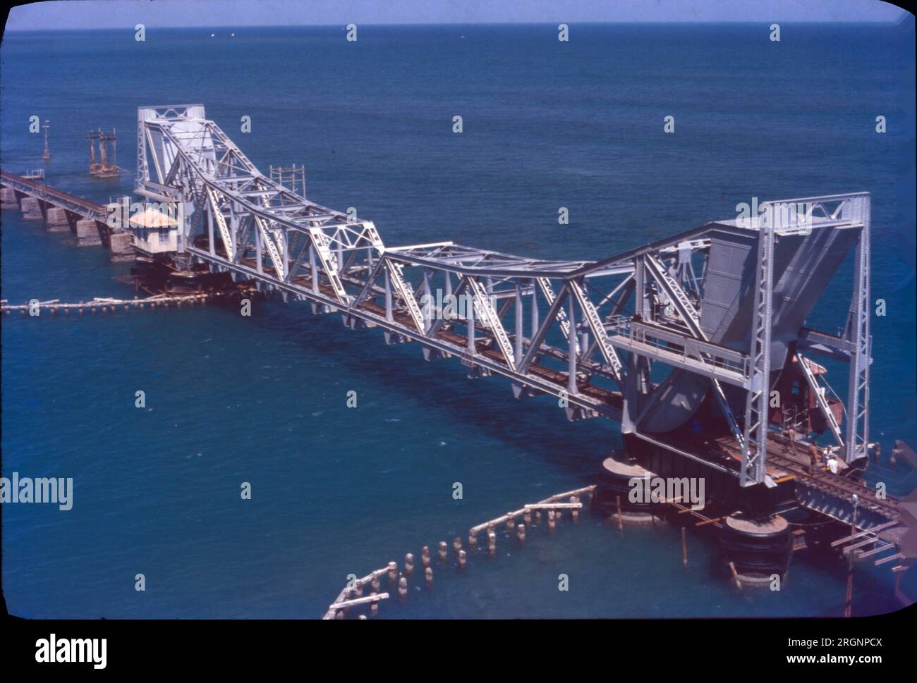 Pamban Bridge:- The 2.2 km. length bridge connecting the Rameswaram ...