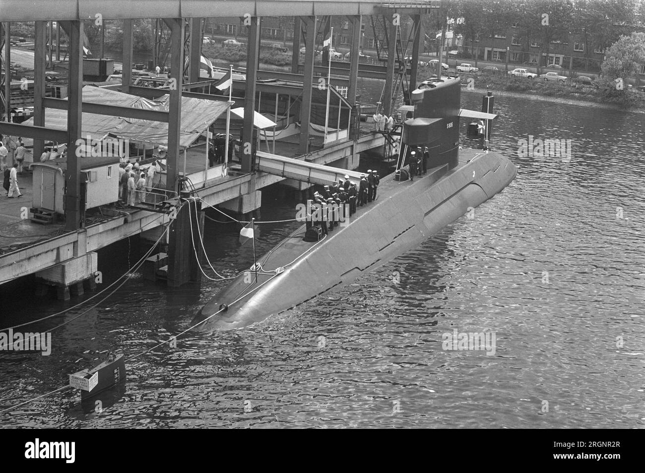 Commissioning submarine Zwaardvis at the RDM in Rotterdam, the ...