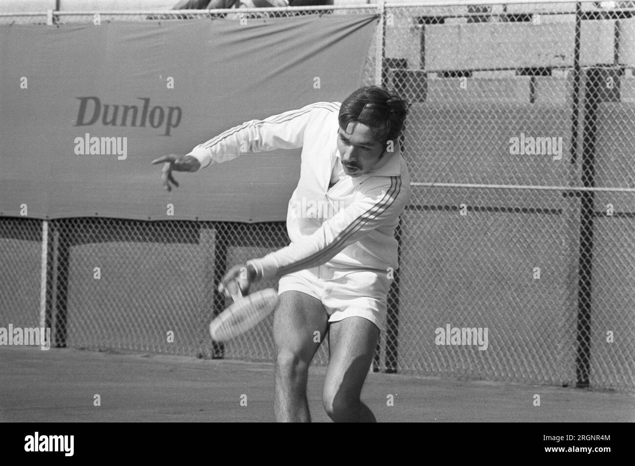Dutch Tennis Championships in Scheveningen, Rolf Thung in action; ca ...