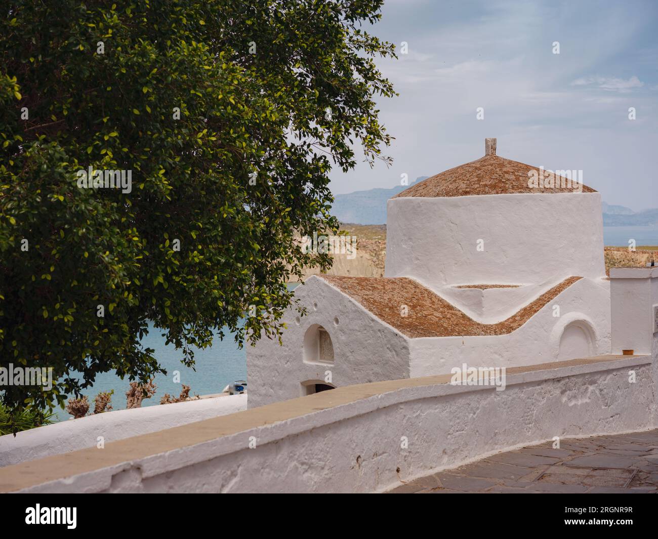 travel to city of Lindos on island of Rhodes, Greece. Details of ...