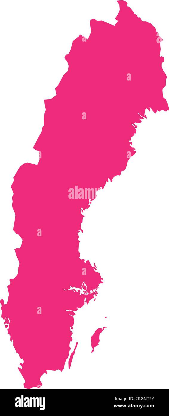 ROSE CMYK color map of SWEDEN Stock Vector Image & Art - Alamy