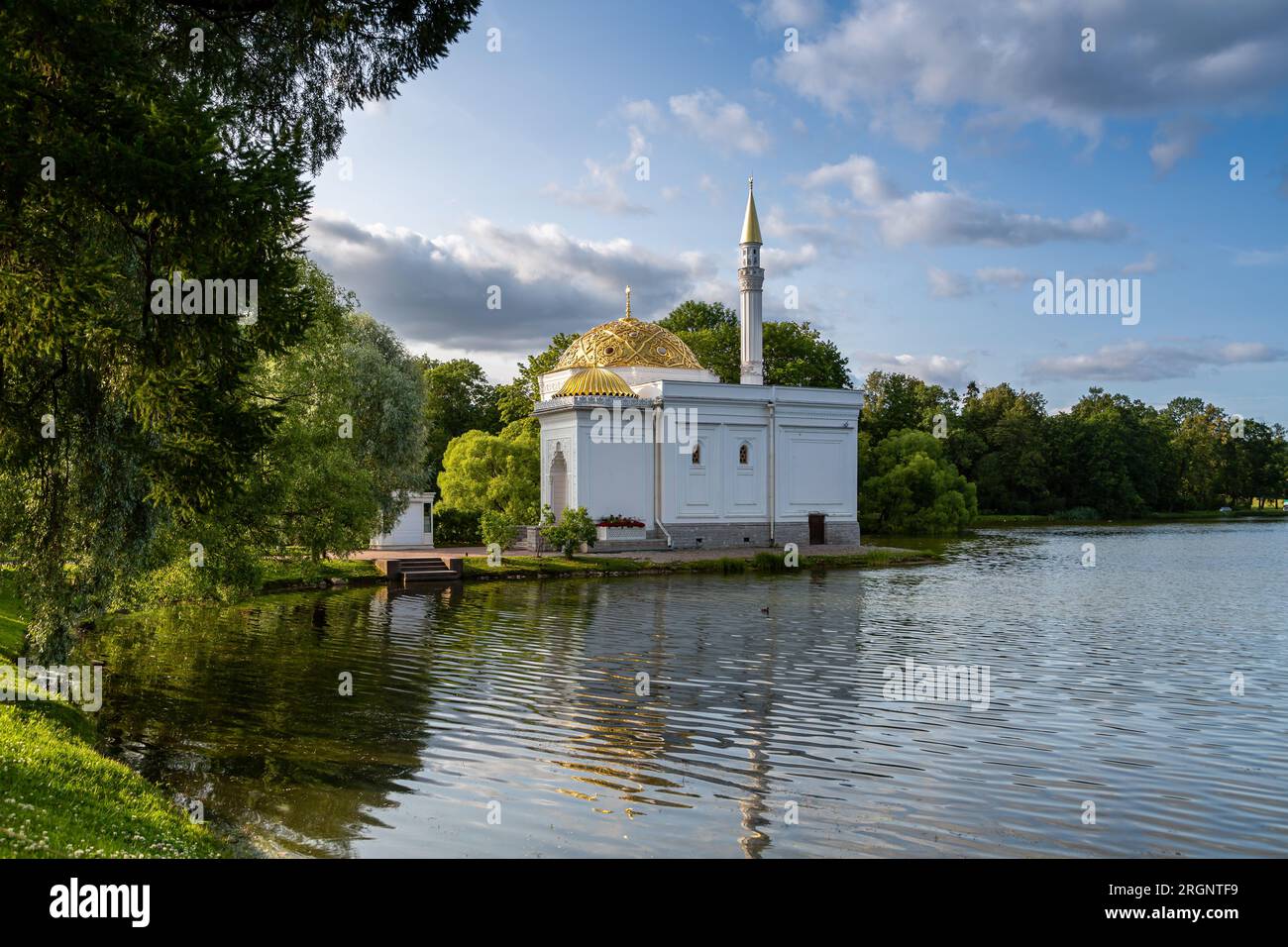 Pushkin, Russia - July 12, 2022: The view of the mosque like Turkish ...