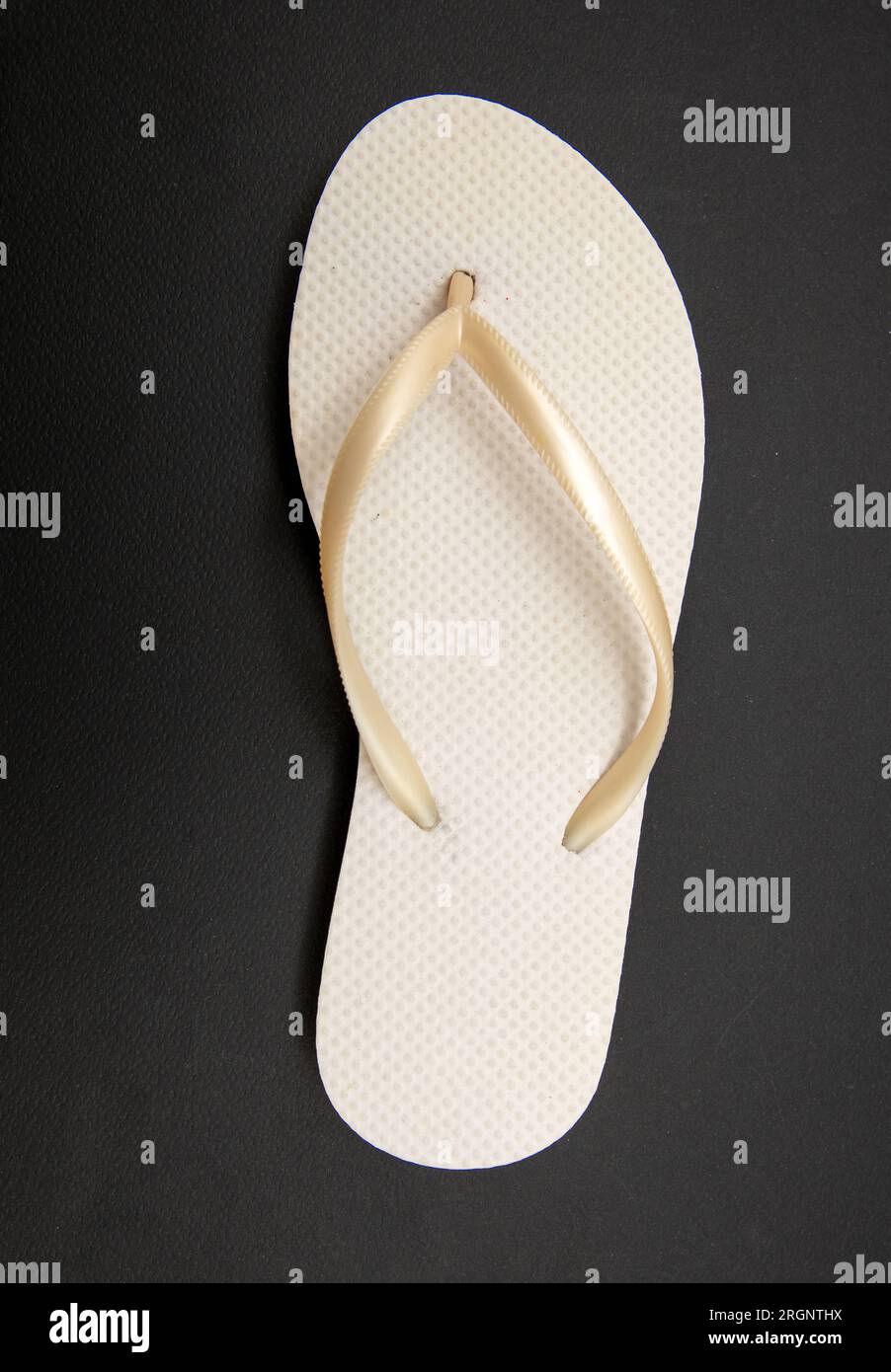 Flip flops isolated on black background, Summer vacation beach footwear ...