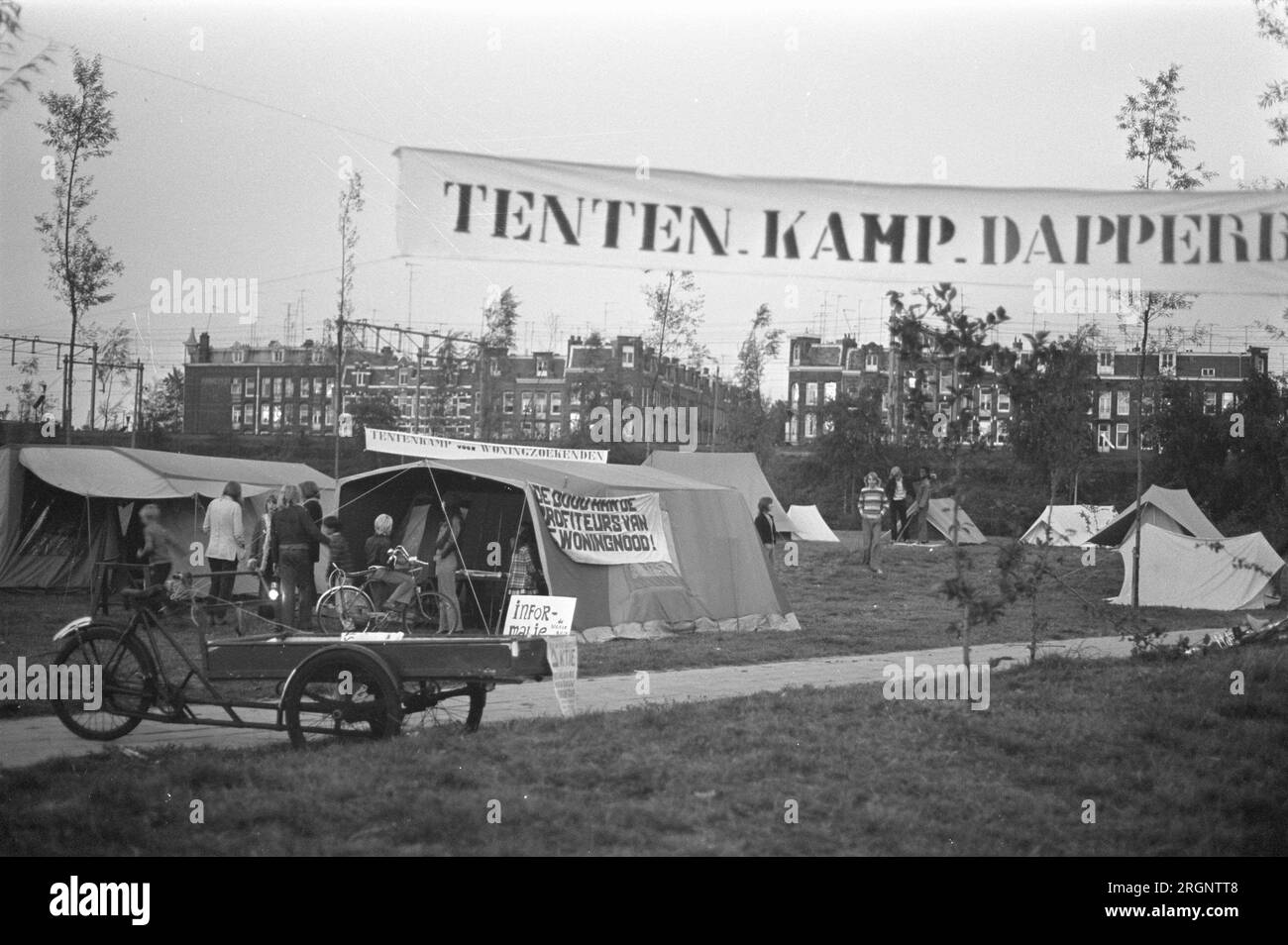 Action by action group De Sterke Arm in a former messenger center in ...
