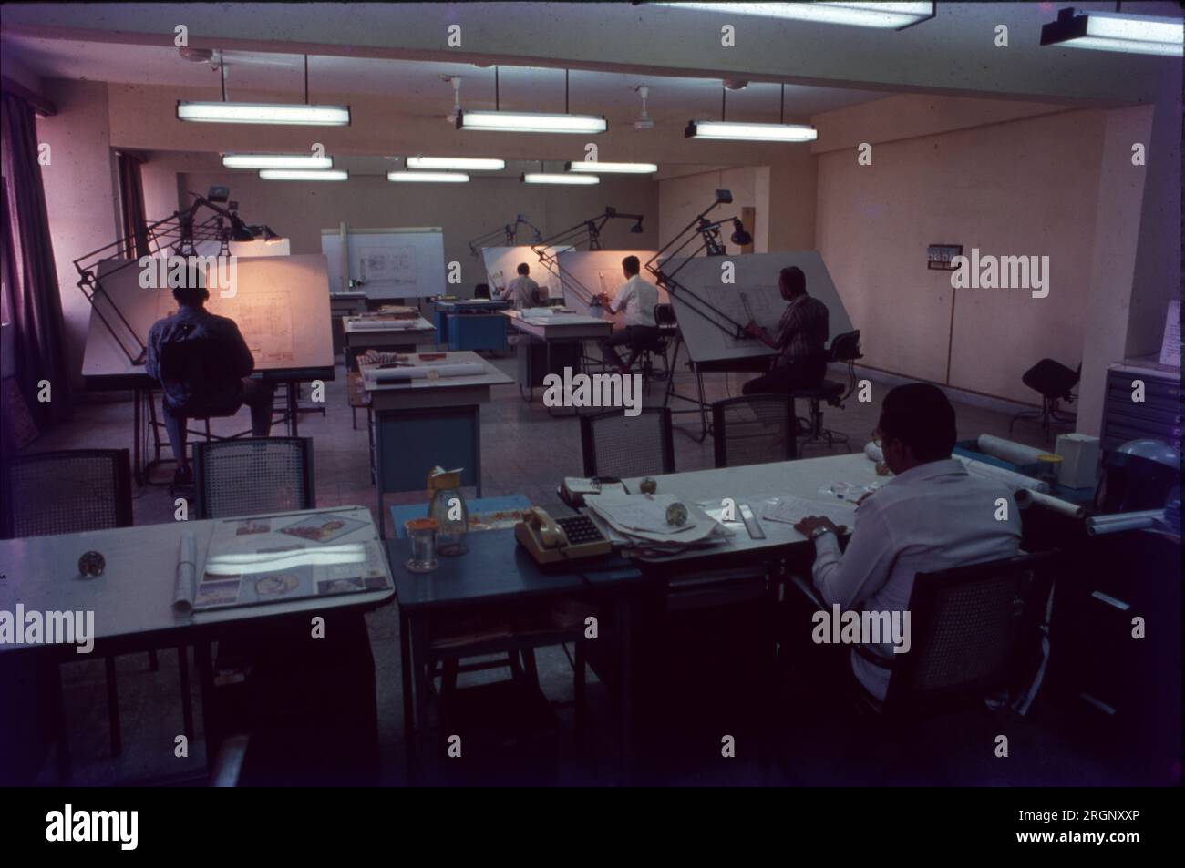 Drawing Office, Design Department, Draughtsman, India Stock Photo - Alamy