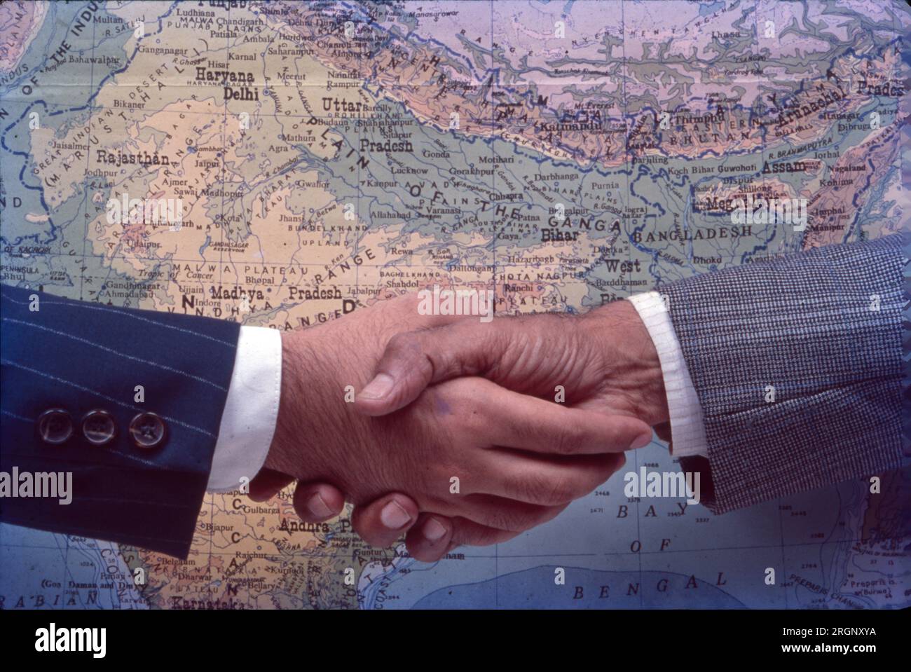 Business Men's Shaking Hands, Suited Hands, India Stock Photo - Alamy