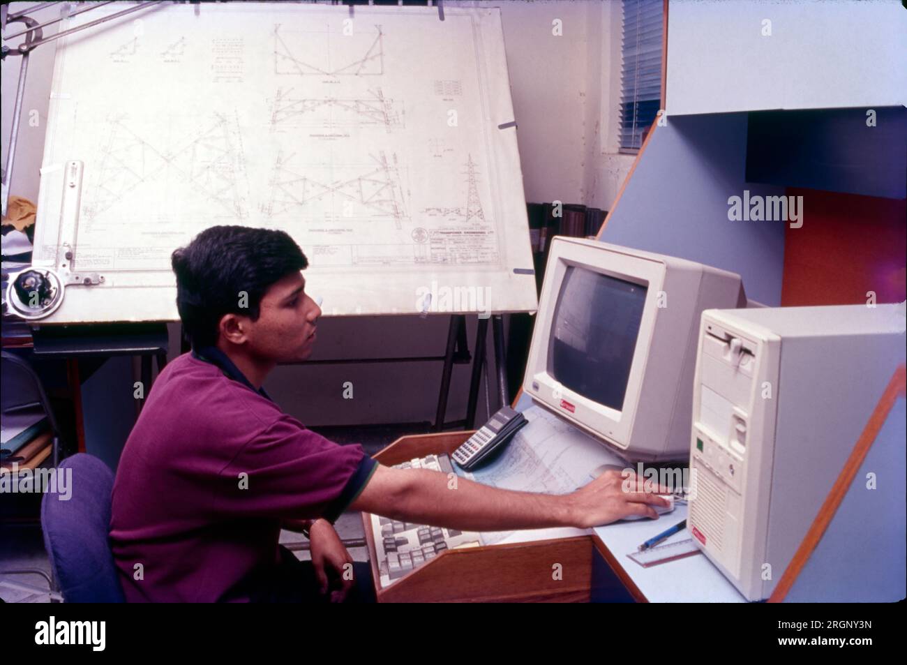 C.A.D., Drawing Office, Design Department, India Stock Photo - Alamy