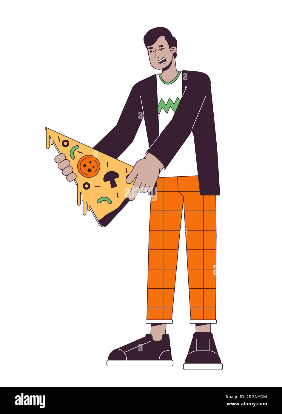 Man buying pizza Cut Out Stock Images & Pictures - Alamy