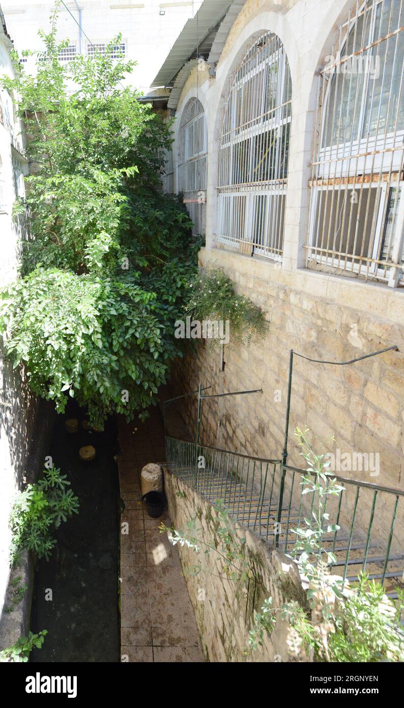 The pool of Siloam at the end of Hezekiah's tunnel is a rock-cut pool ...