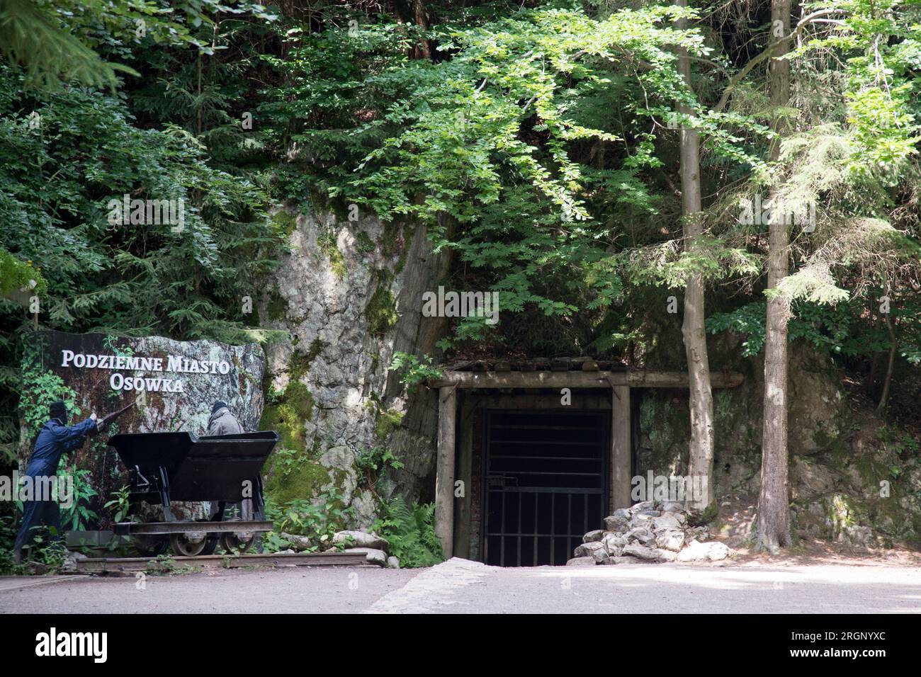 Complex Osowka of Project Riese in Gluszyca, Poland. In 1943 Nazi ...