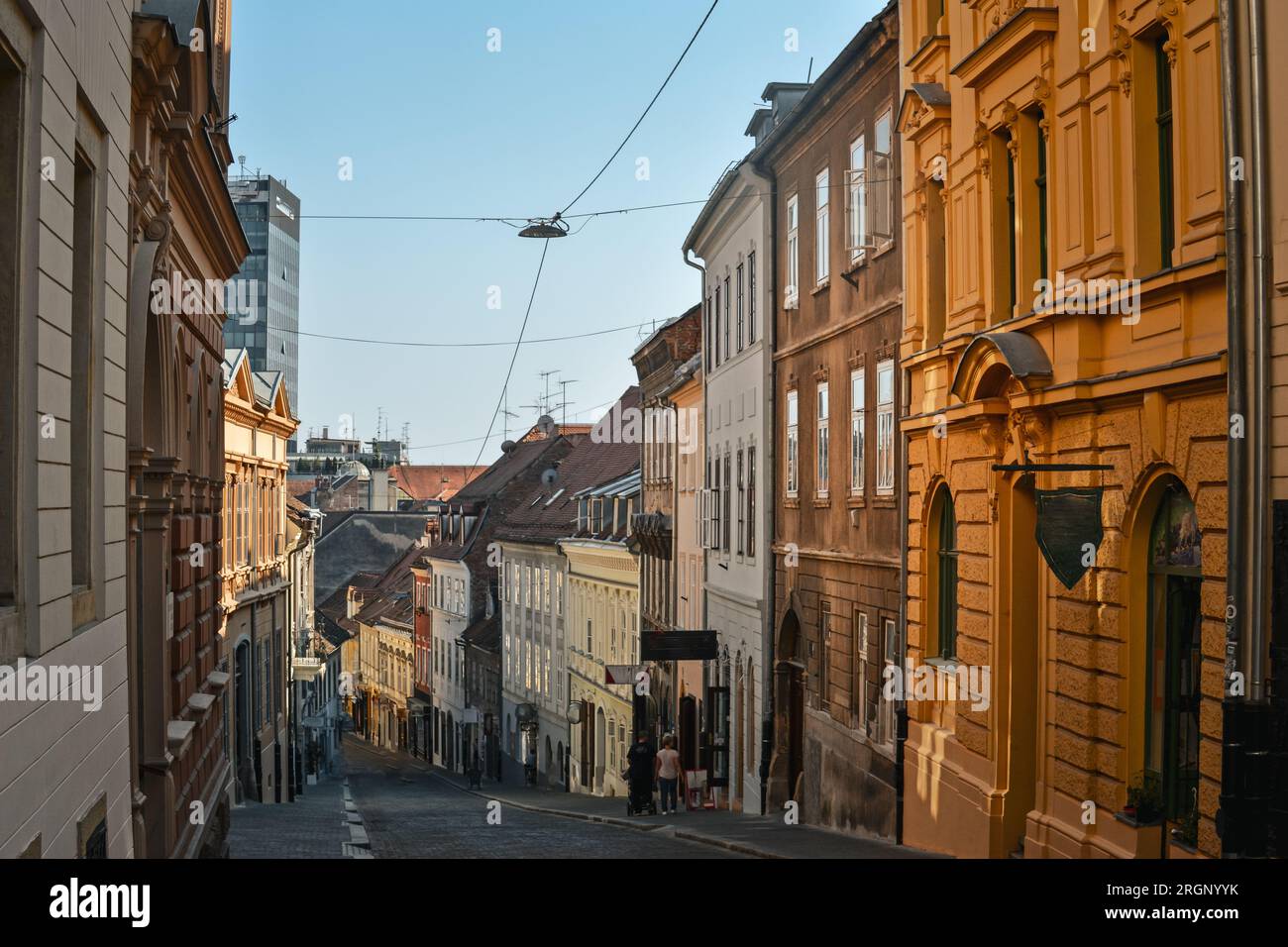 Old architecture the upper town zagreb hi-res stock photography and ...