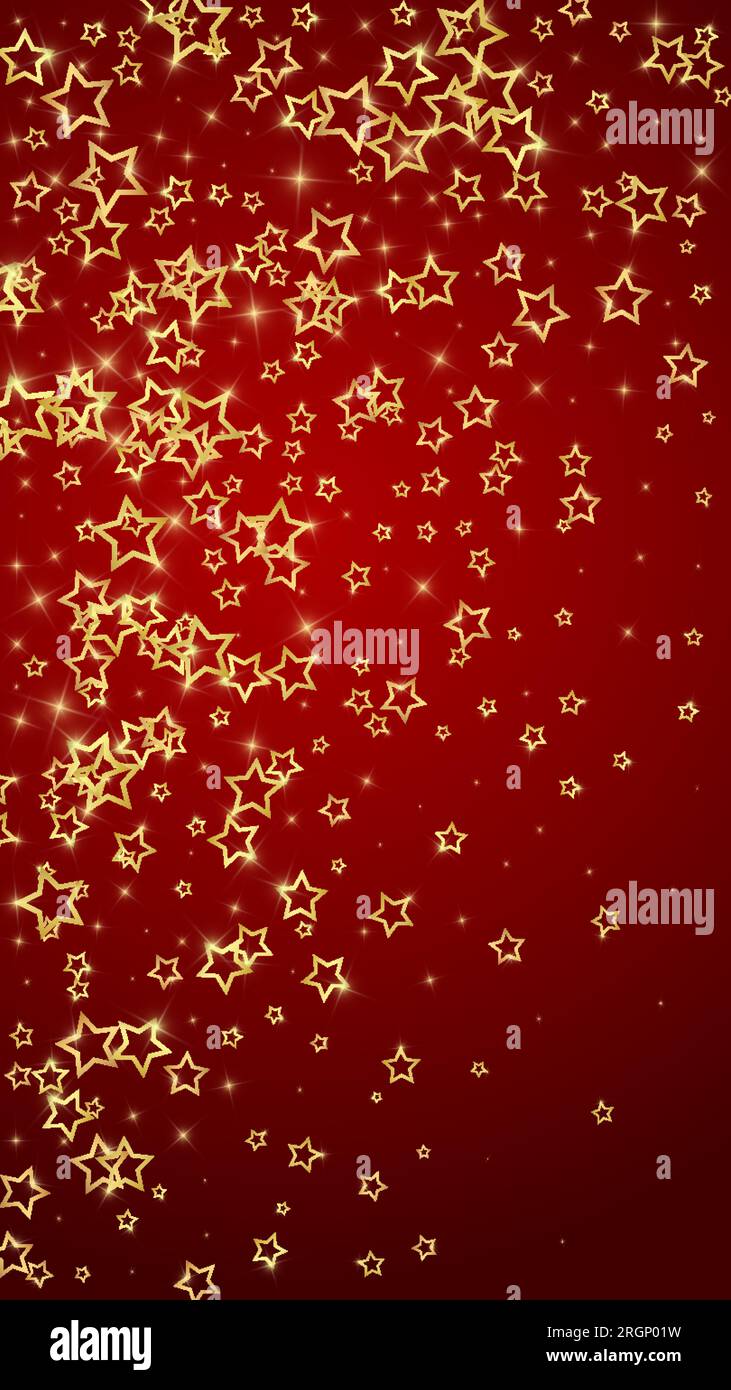 Twinkle stars scattered around randomly, flying, falling down, floating ...