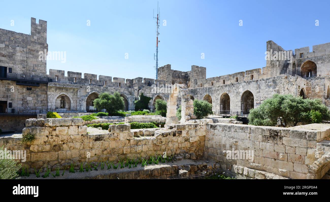 A view of the inner ground of the Citadel with the archaeological ...