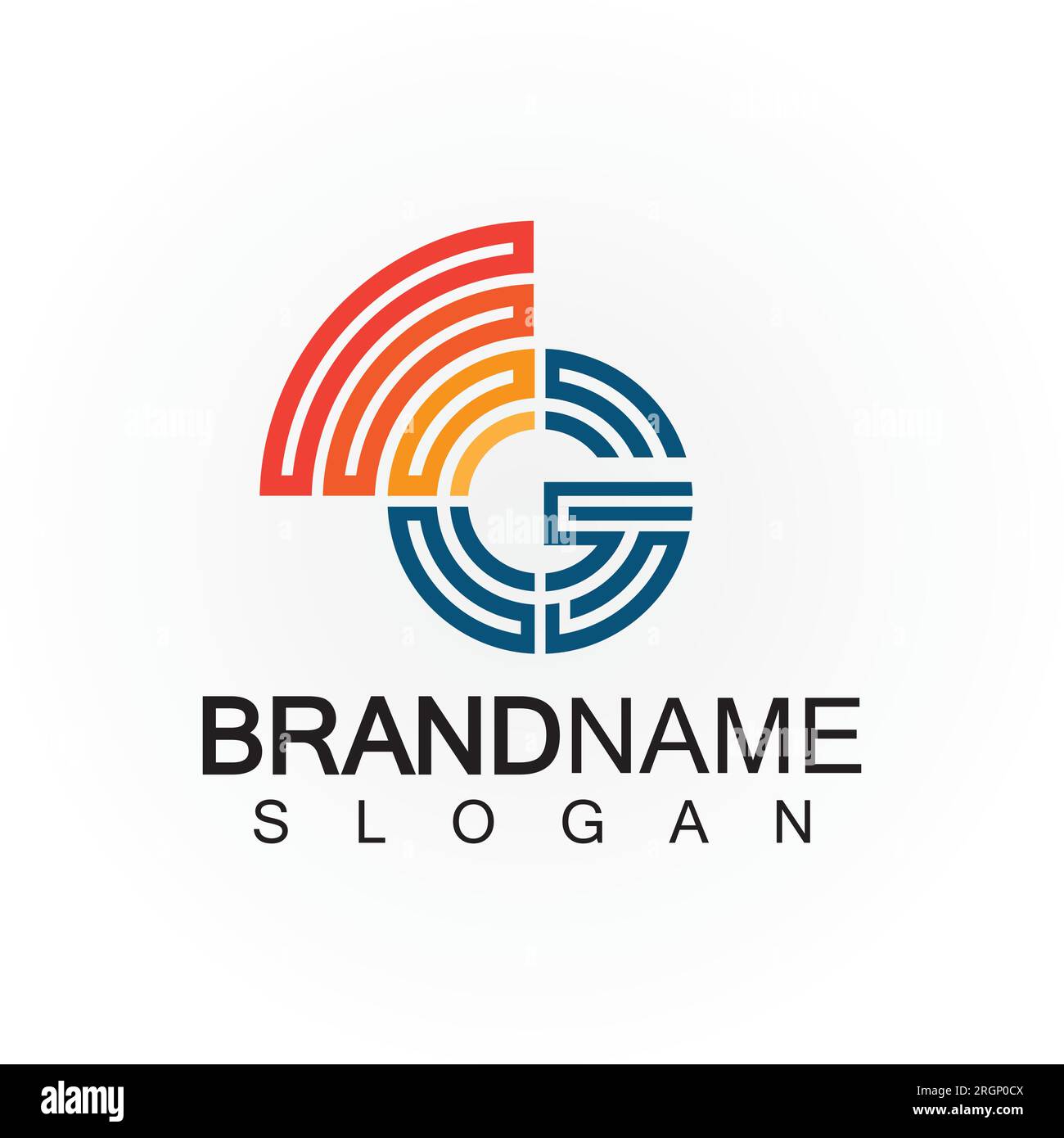 Letter G Signal Connect Circle Wireless Internet Wifi Logo Design ...