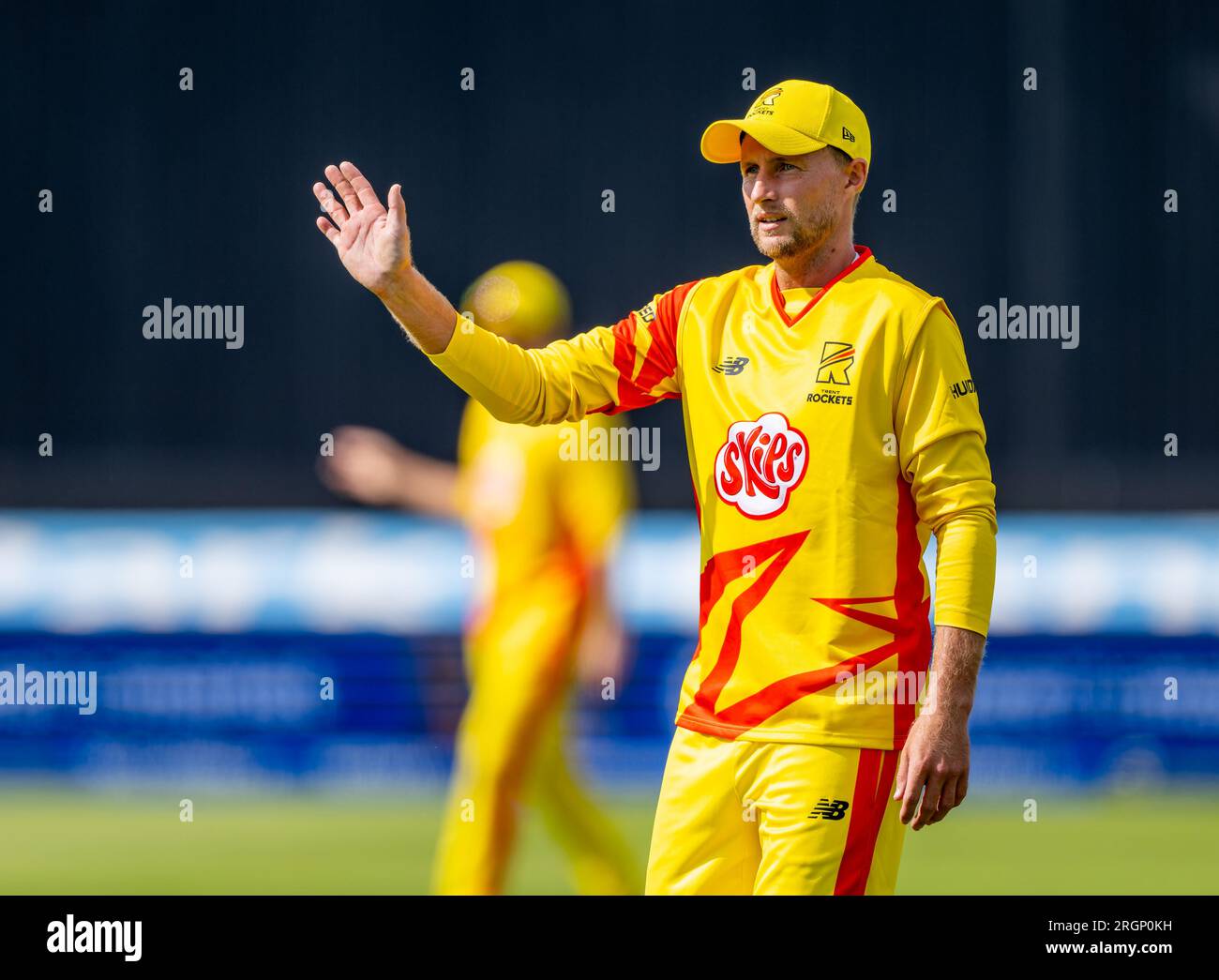 Joe Root of Trent Rockets waves to the crowd in The Hundred between ...