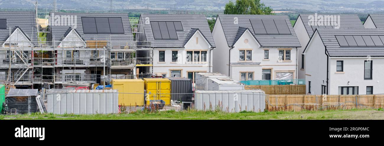 New housing development building houses for increased demand in rural ...