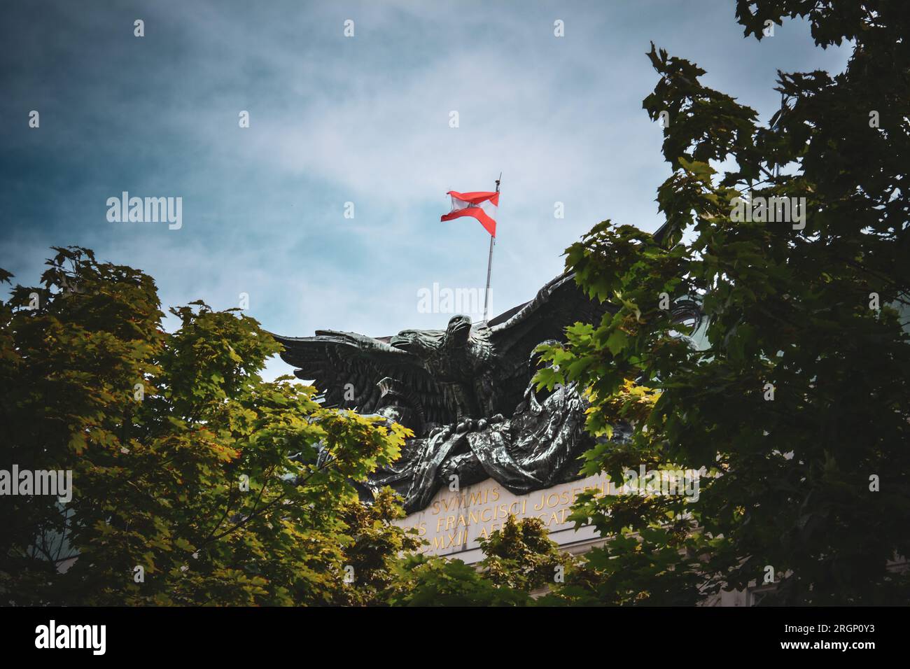 The Double-Headed Eagle and the Austrian Flag on the Government ...
