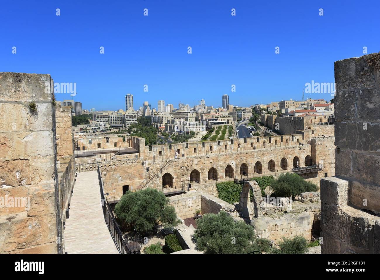A view of the inner ground of the Citadel with the archaeological ...