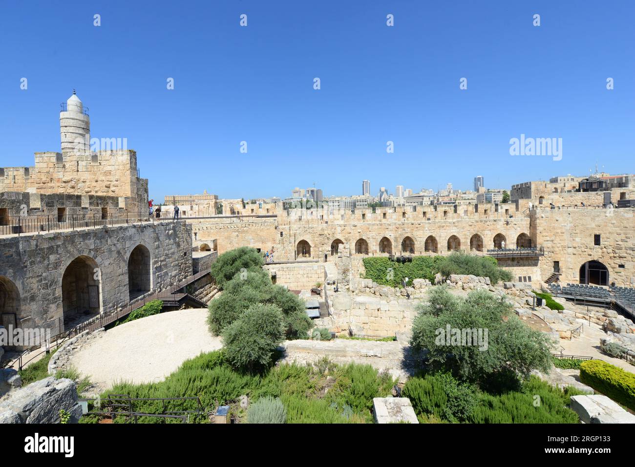 A view of the inner ground of the Citadel with the archaeological ...