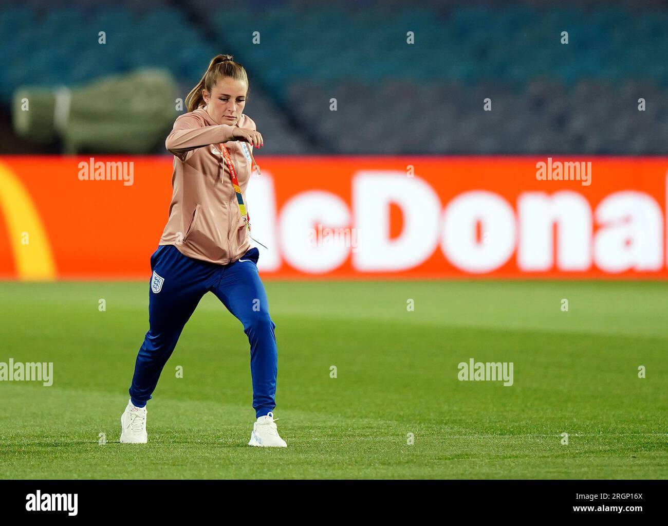 England's Ella Toone during the walk around at Stadium Australia ...
