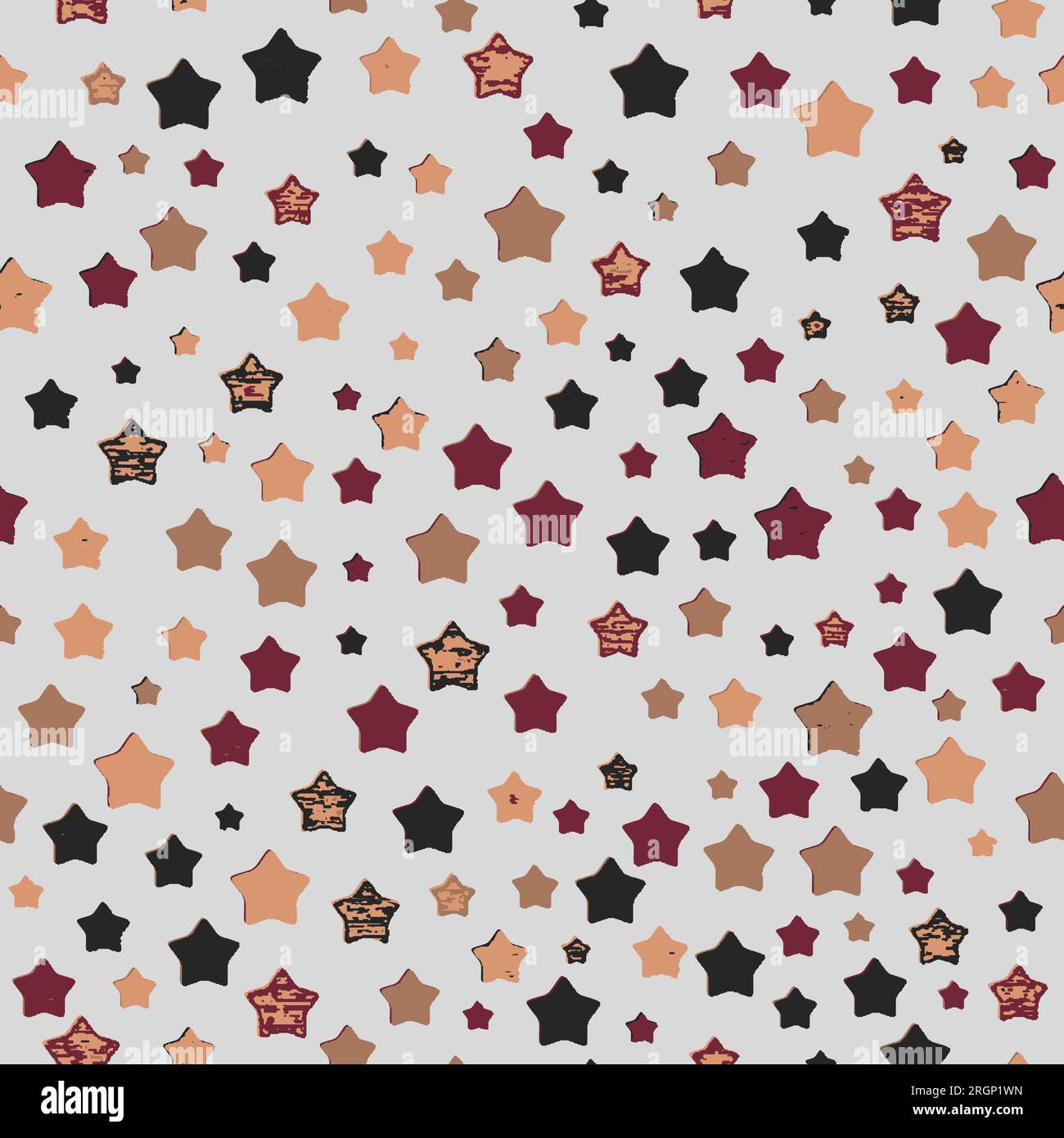 Eclectic style seamless pattern. Modern vector abstract background with ...