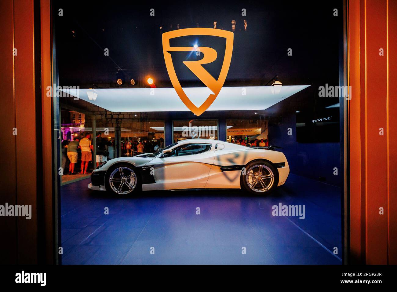 Rimac Nevera exposed during event organized by Rimac Group and Europa ...