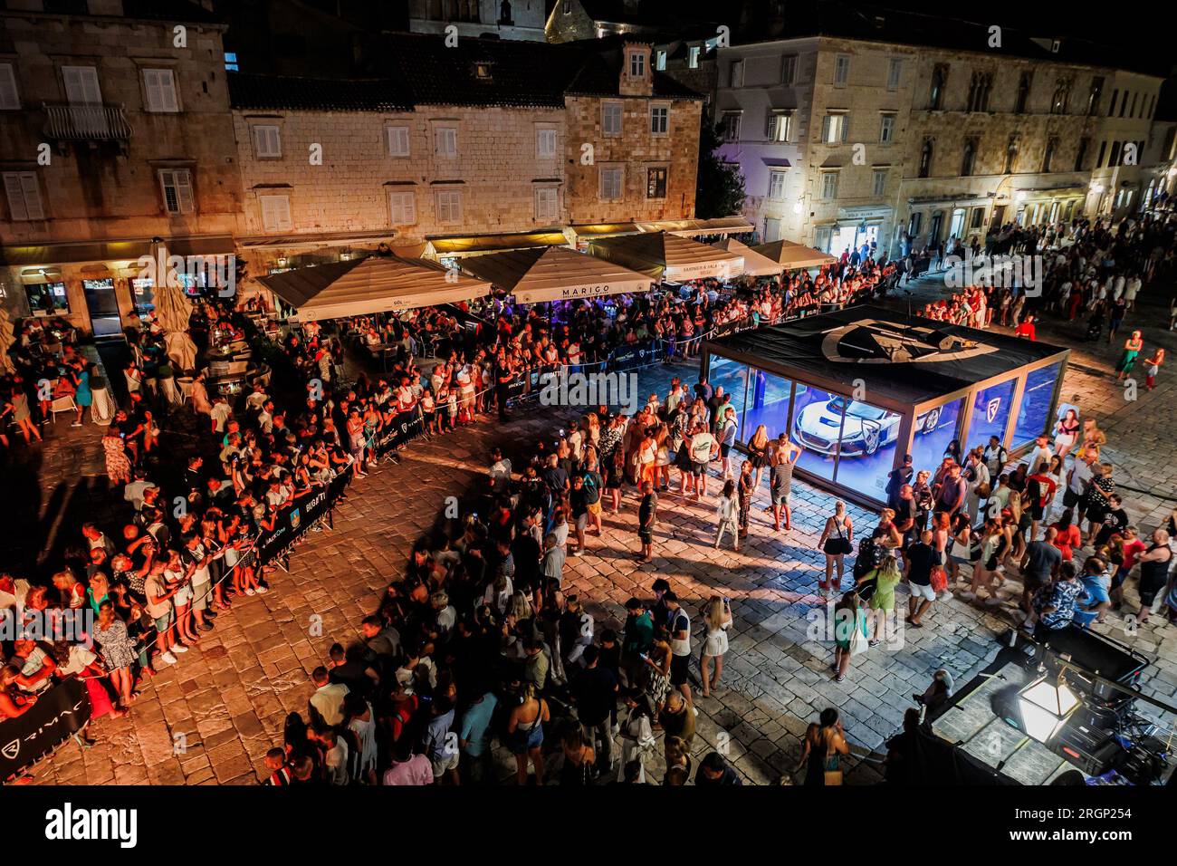 Rimac Nevera exposed during event organized by Rimac Group and Europa ...