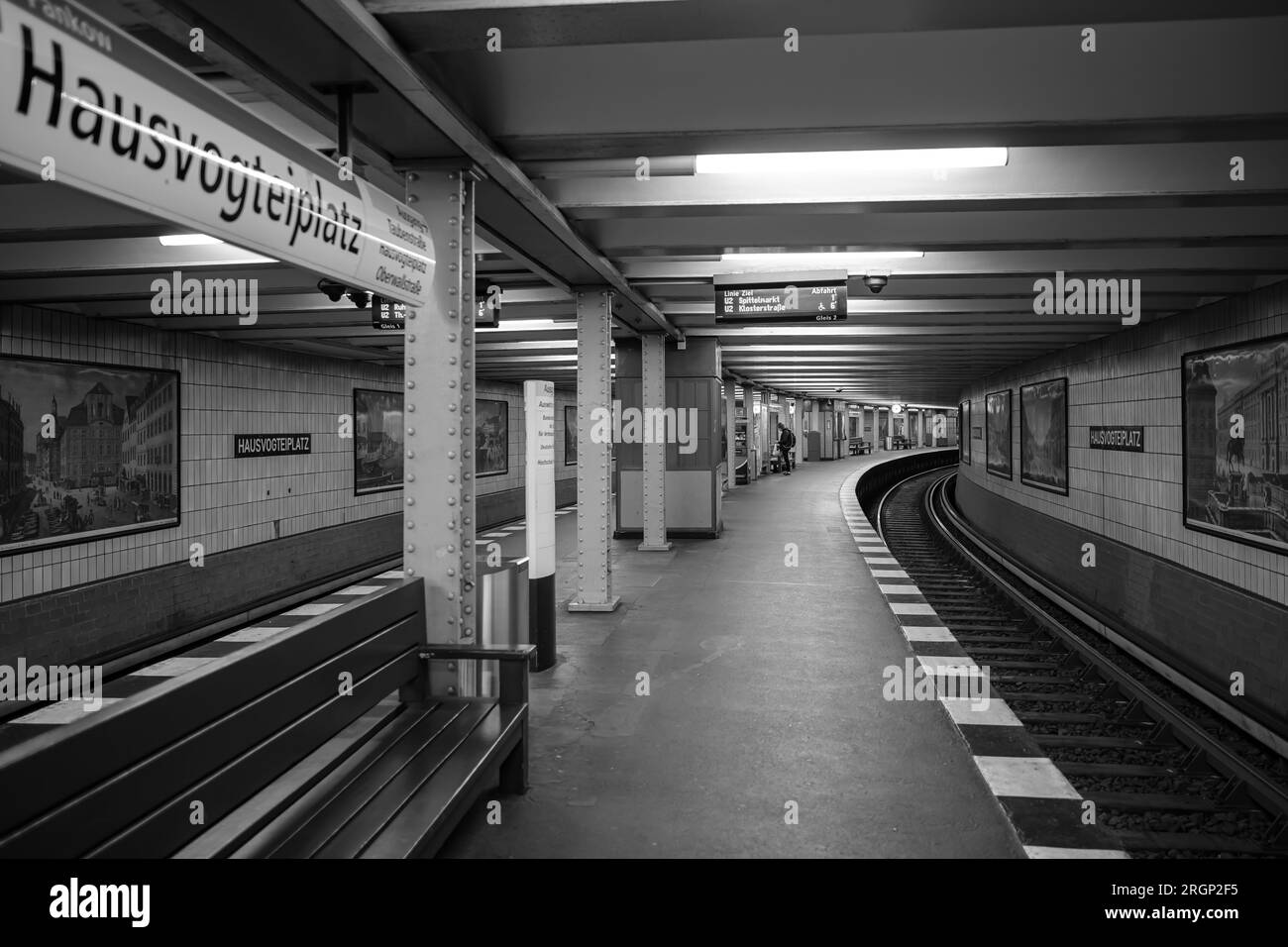 Berlin, Germany - April 19, 2023 : View of the underground railway ...