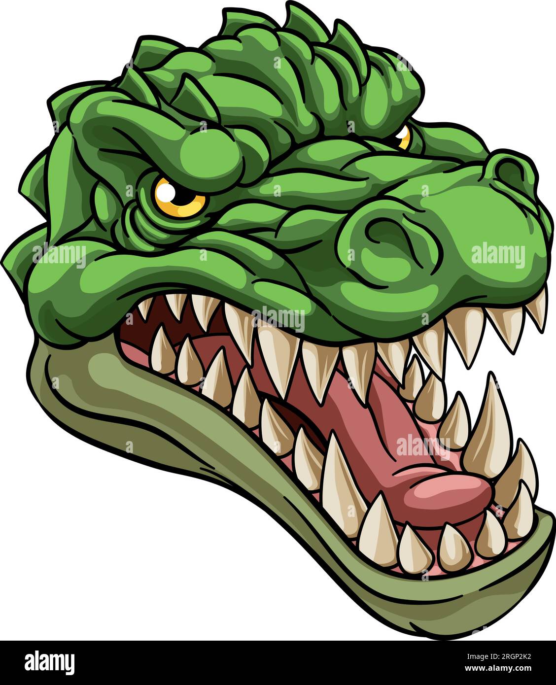 Crocodile Alligator Cartoon Lizard Dino Monster Stock Vector Image ...