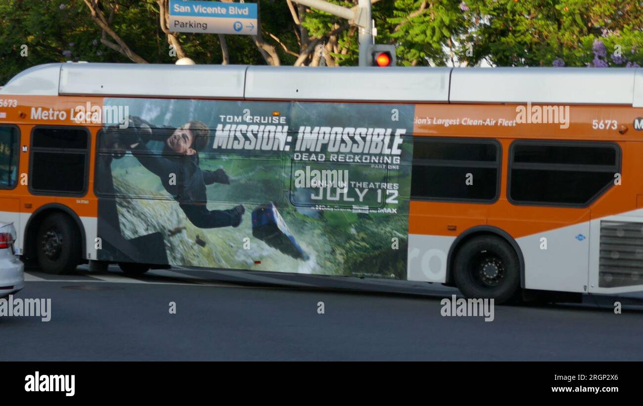 Los Angeles, California, USA 10th August 2023 Tom Cruise Mission ...