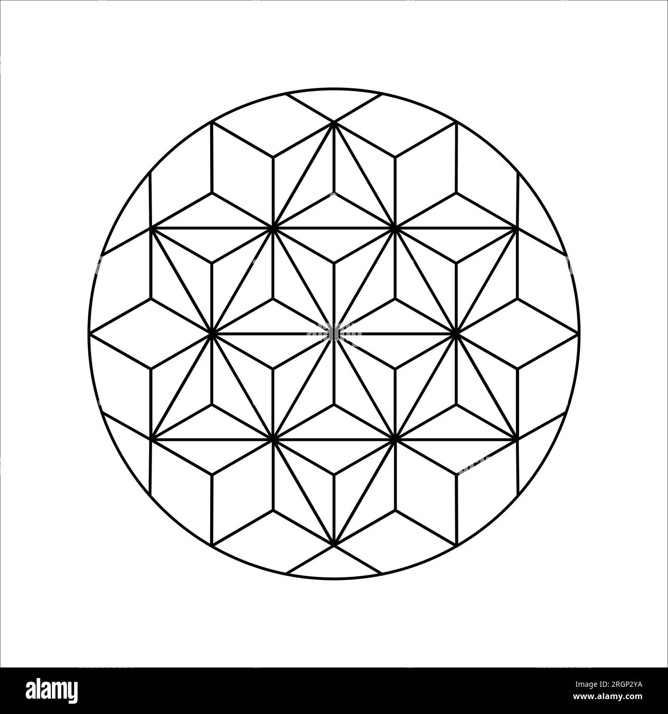 Geometrical Round Triangle Ornament Mandala Design Colouring Book Stock Vector Image And Art Alamy