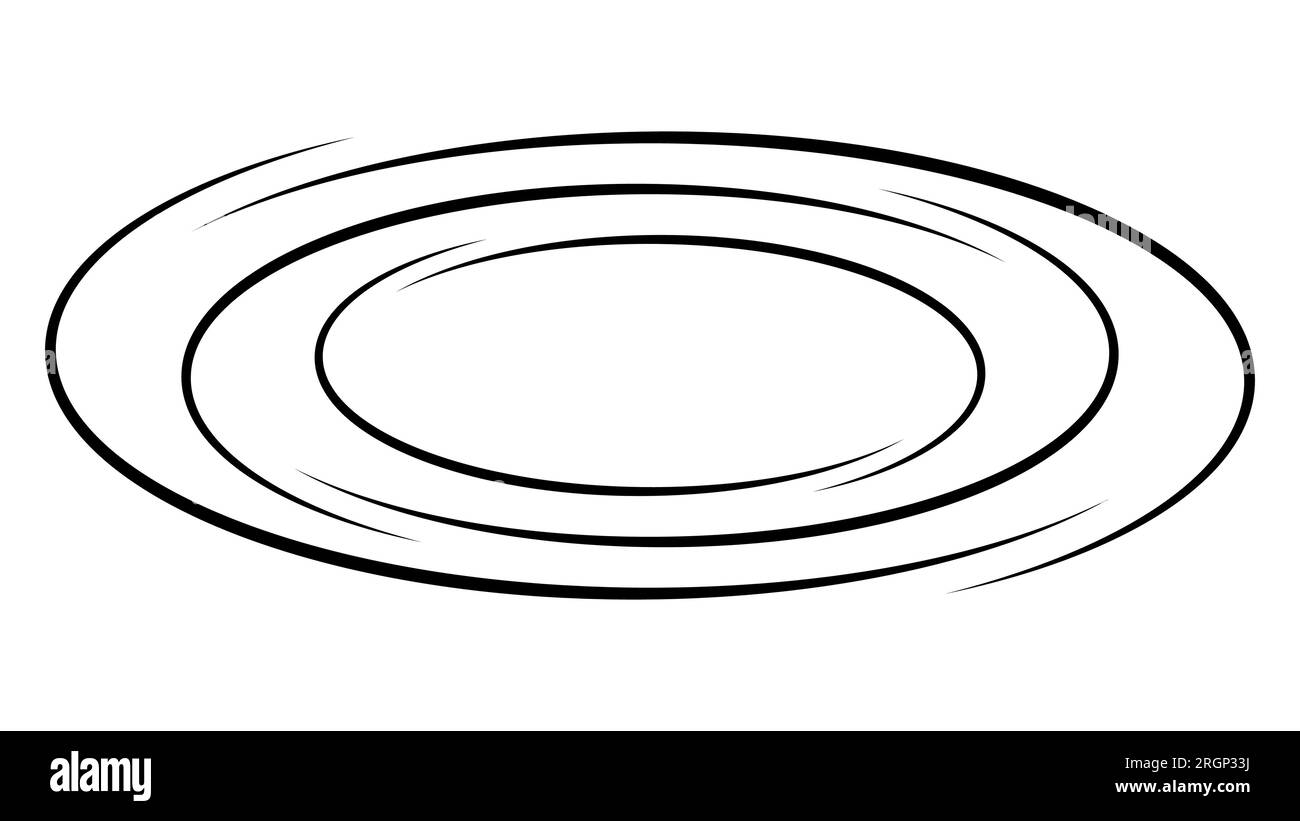 Water wave ripple logo, water puddle drop splash whirlpool ripple Stock ...