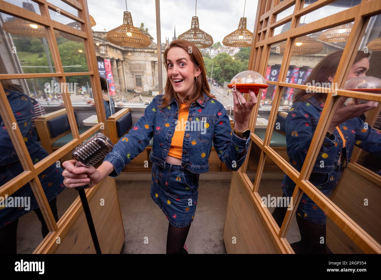 EDITORIAL USE ONLY Comedian Maddy Lucy Dann performs at YO!Edinburgh ...