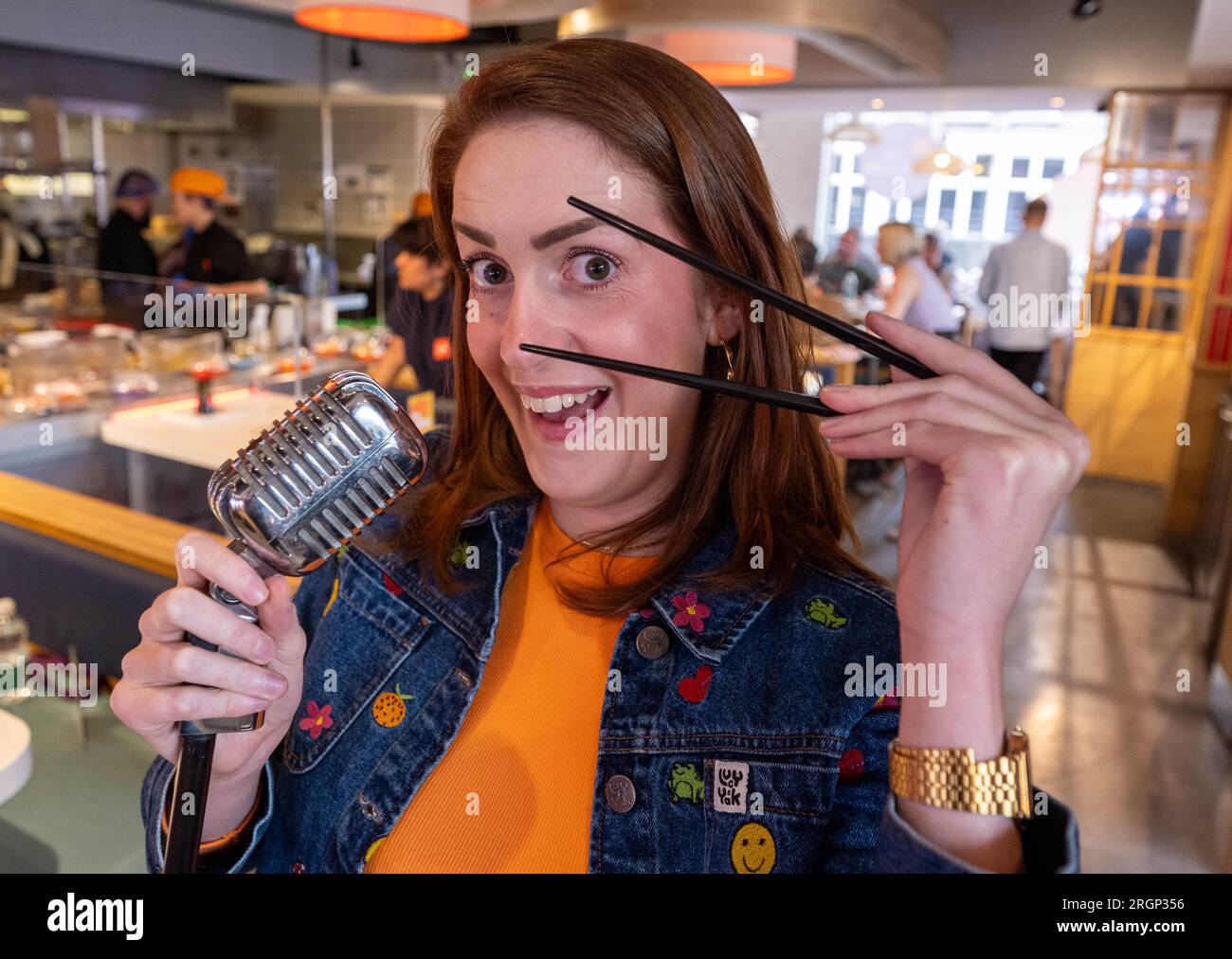 EDITORIAL USE ONLY Comedian Maddy Lucy Dann performs at YO!Edinburgh ...