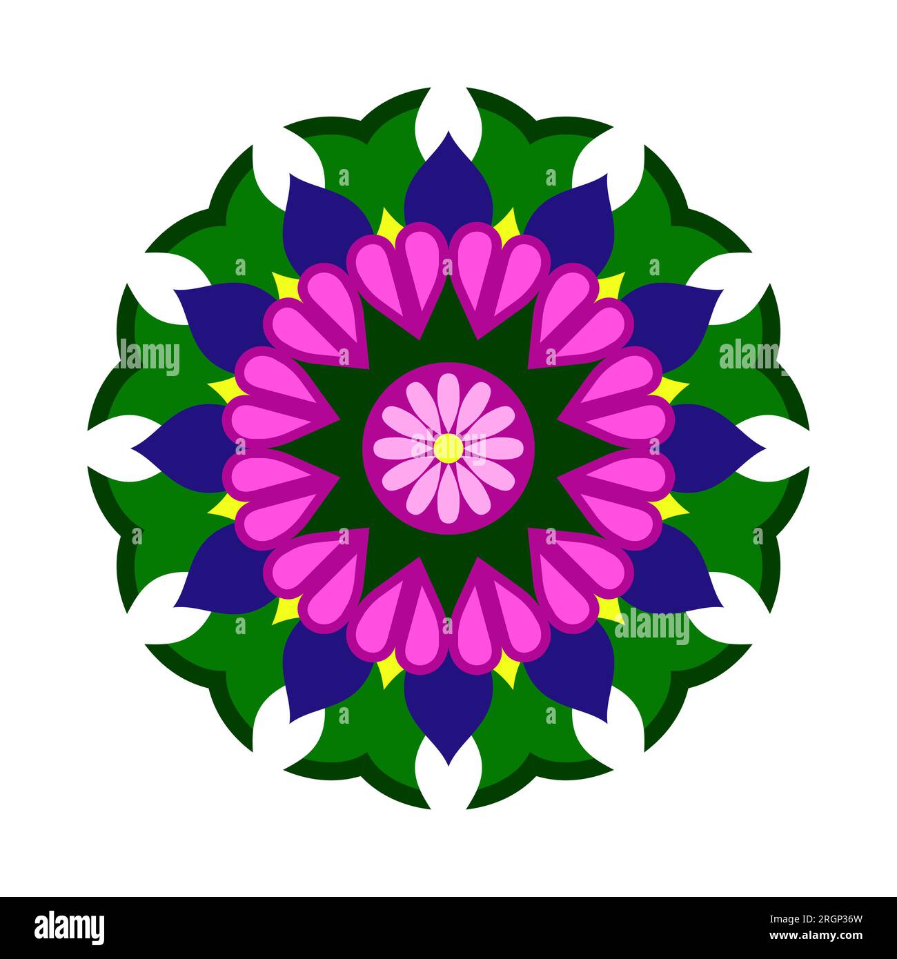 Abstract Floral Mandala Design Colouring Book Stock Vector Image & Art ...