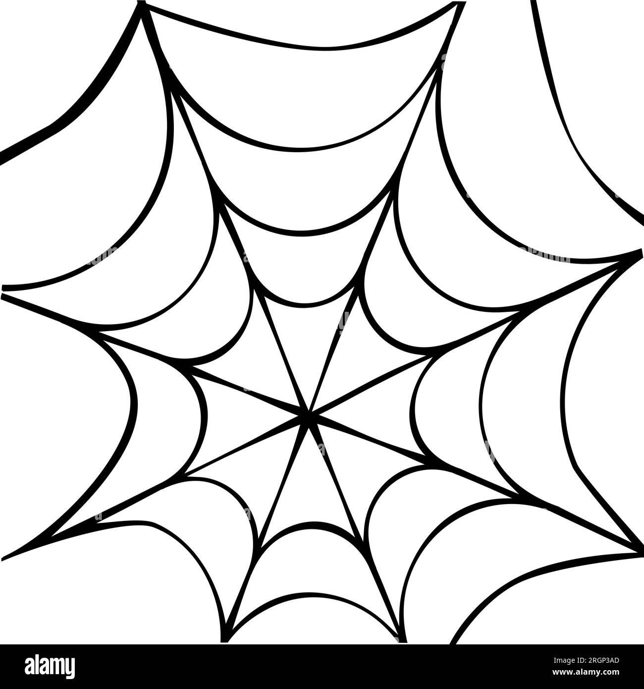 Vector illustration of cobweb. Flat black Spider web Stock Vector Image ...