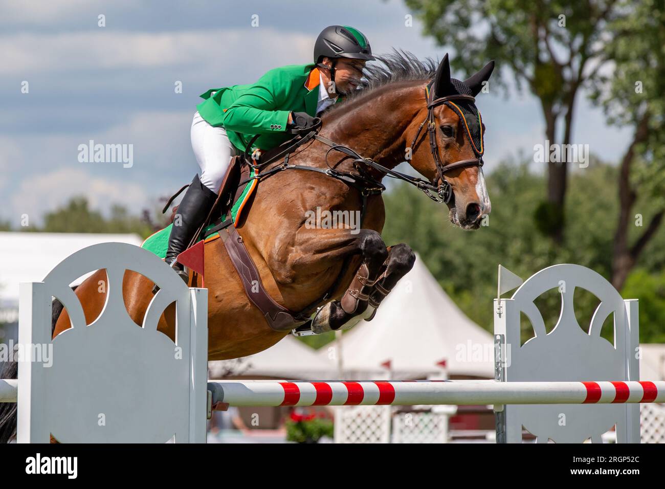 Horse Jumping, Equestrian Sports, Show Jumping event themed photograph ...