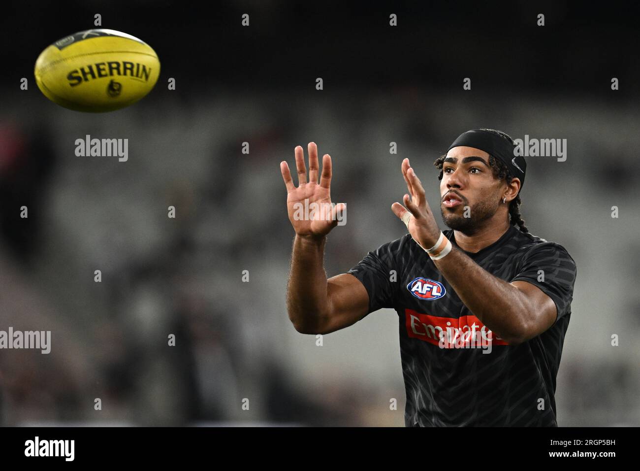 Melbourne, Australia. 11th Aug, 2023. Isaac Quaynor of Collingwood ...