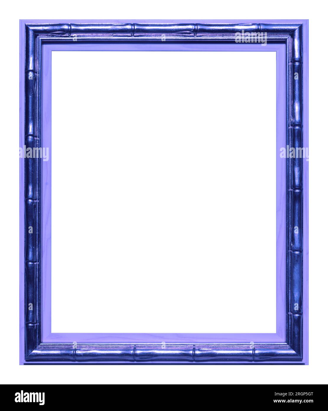 Bamboo violet frame isolated on the white background Stock Photo - Alamy