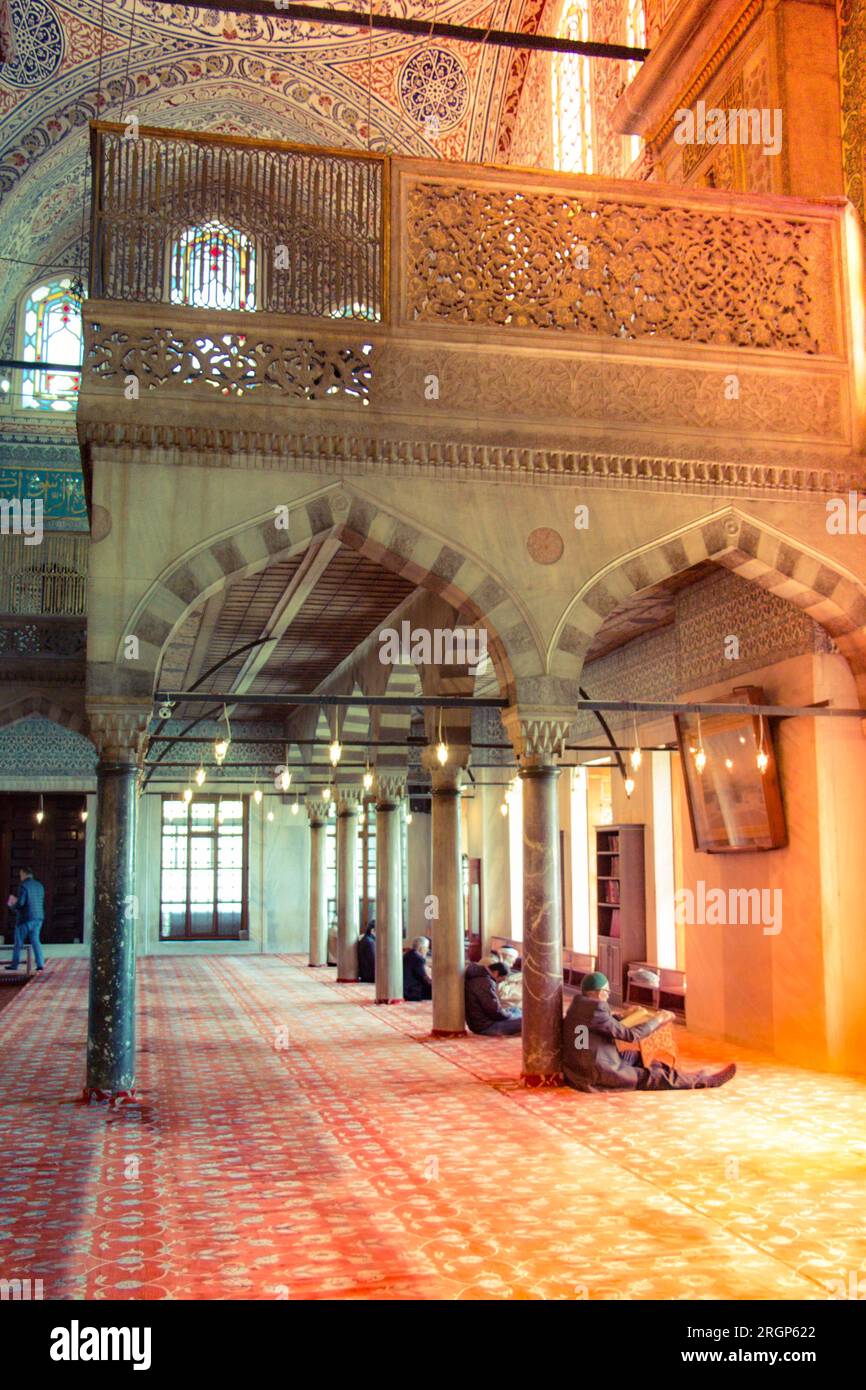 Interior of Mosque with a huge pillars and arches Stock Photo - Alamy