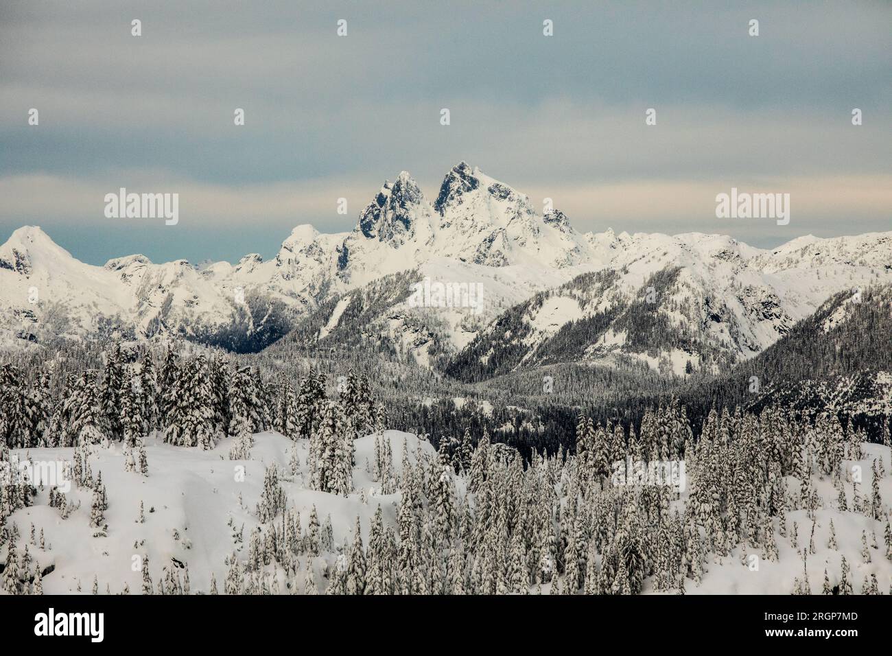 Mount Judge Howay, covered in snow, Coast Mountains,B.C Stock Photo - Alamy