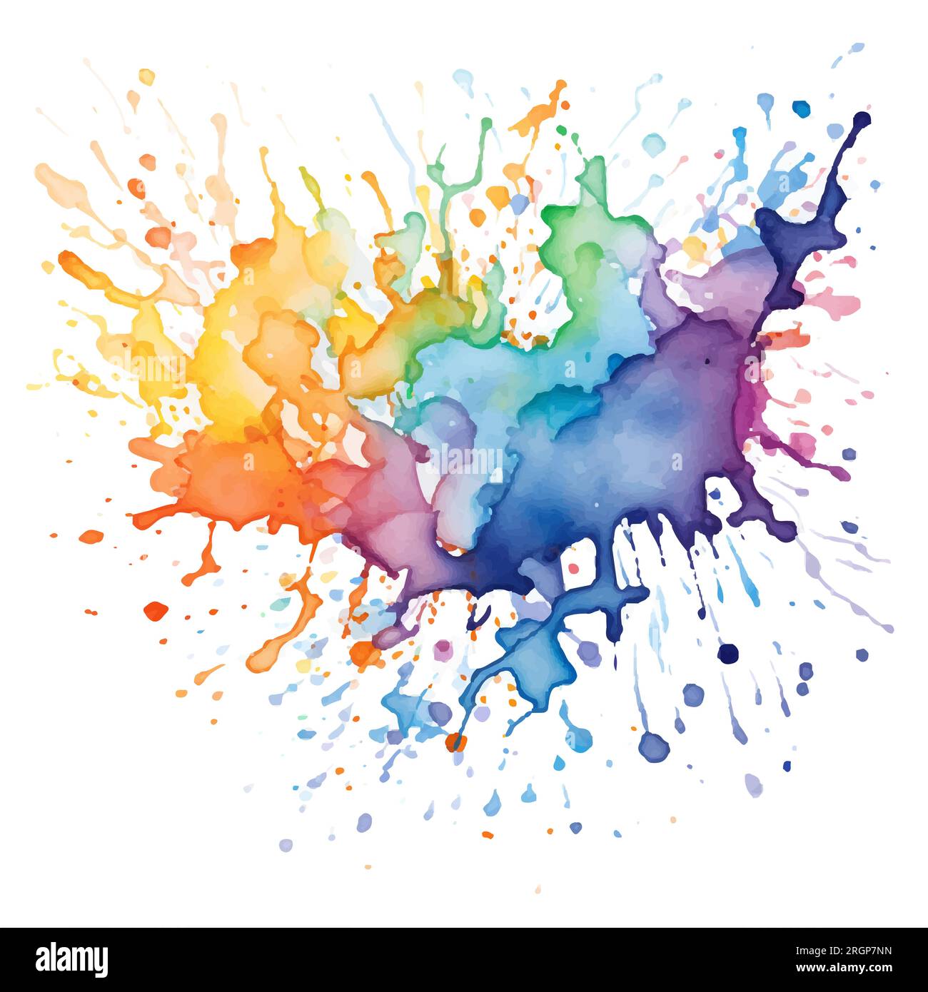 Rainbow Splatter Art